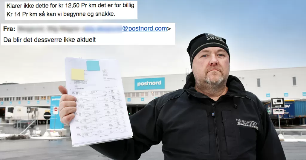 Postnord stjeler penger fra lastebil-bedrifter, mener sjåfør ...